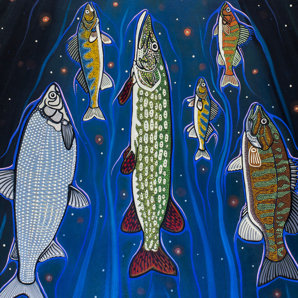 The Fish Are Fasting – Christi Belcourt Art